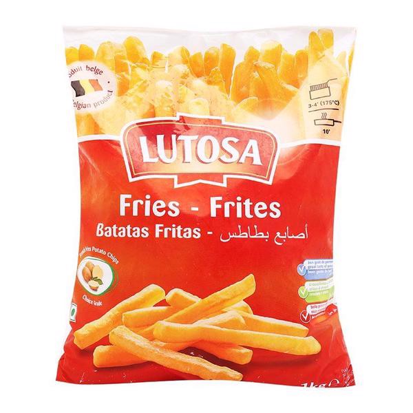 Khoai tây đông lạnh sợi lớn Fries - Frites Lutosa túi 1kg