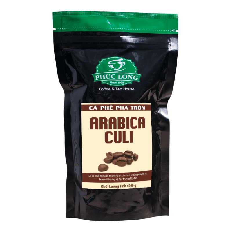 Cà phê rang pha trộn Arabica Culi 500g