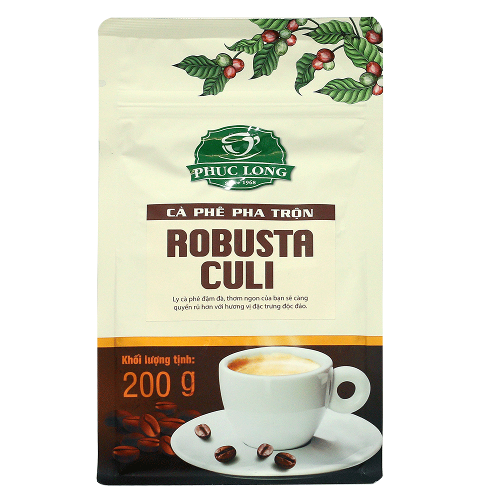 Cà phê rang pha trộn Robusta Culi 200g