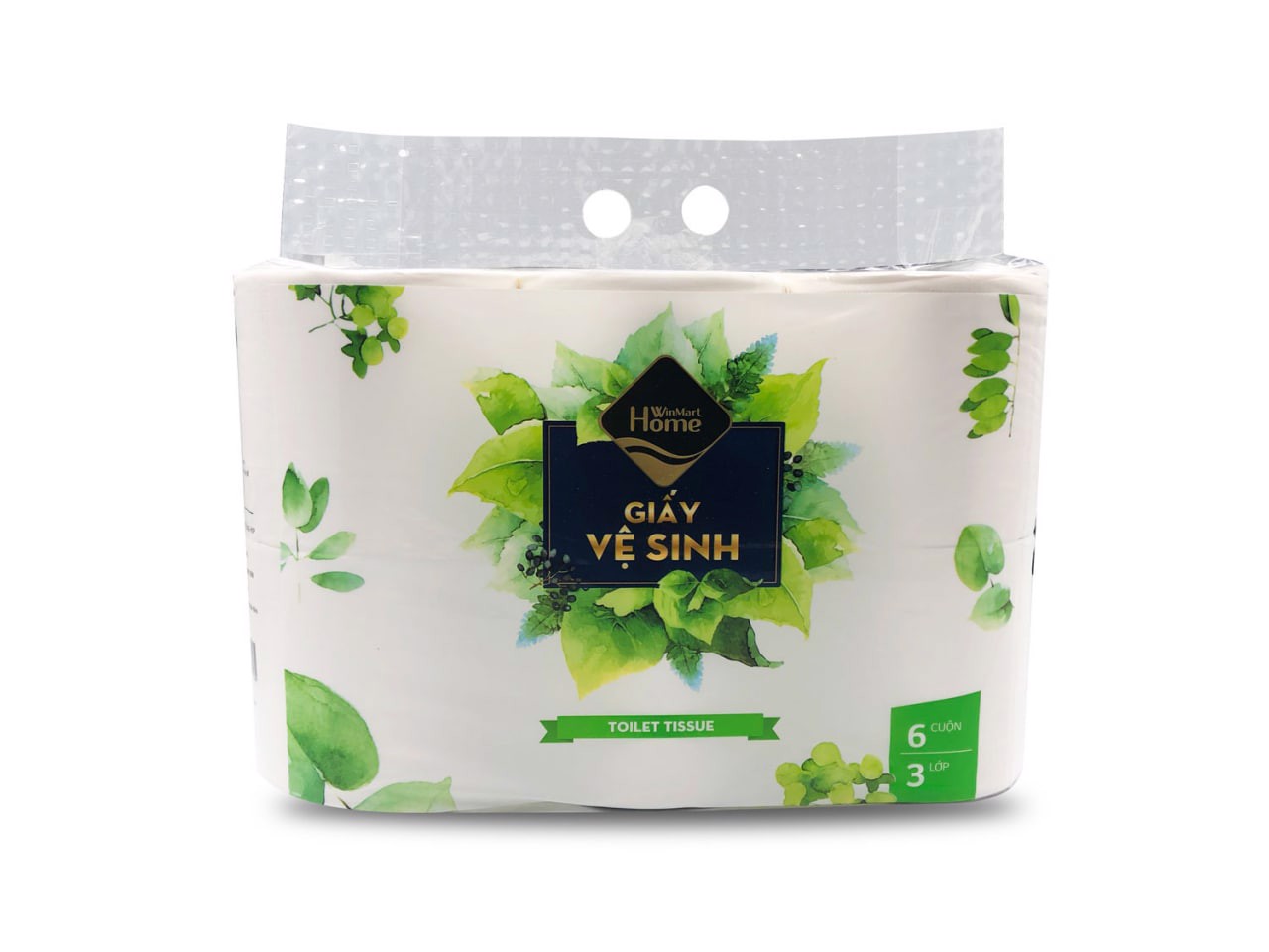 Giấy vệ sinh 6 cuộn 3 lớp Winmart Home