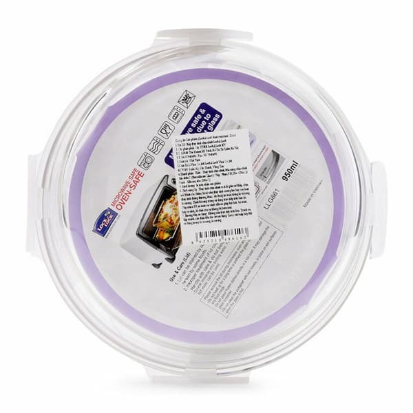 Hộp thủy tinh chịu nhiệt Glass Euro Lock&Lock LLG861 950ml