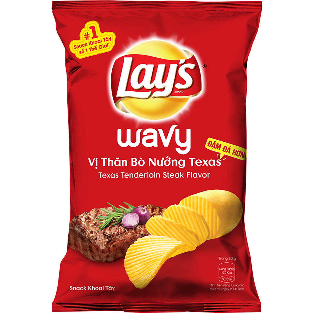 Khoai tây Lay's vị thăn bò nướng Texas 150g