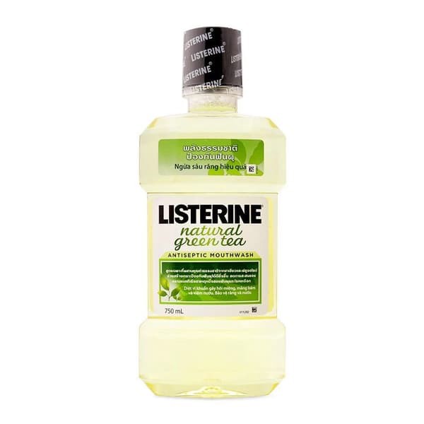 Nước súc miệng ngừa sâu răng vị Trà xanh Listerine Natural Green Tea ...