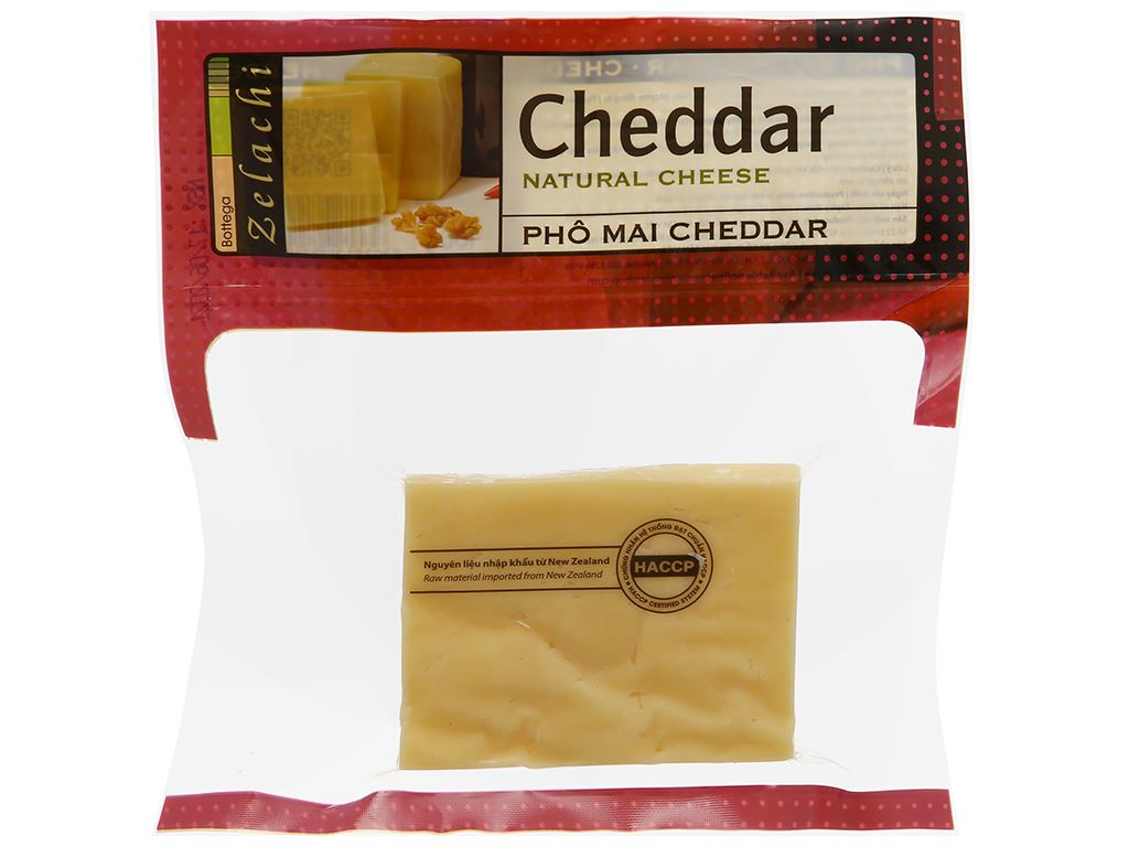 Phô mai Zelachi cheddar gói 100g