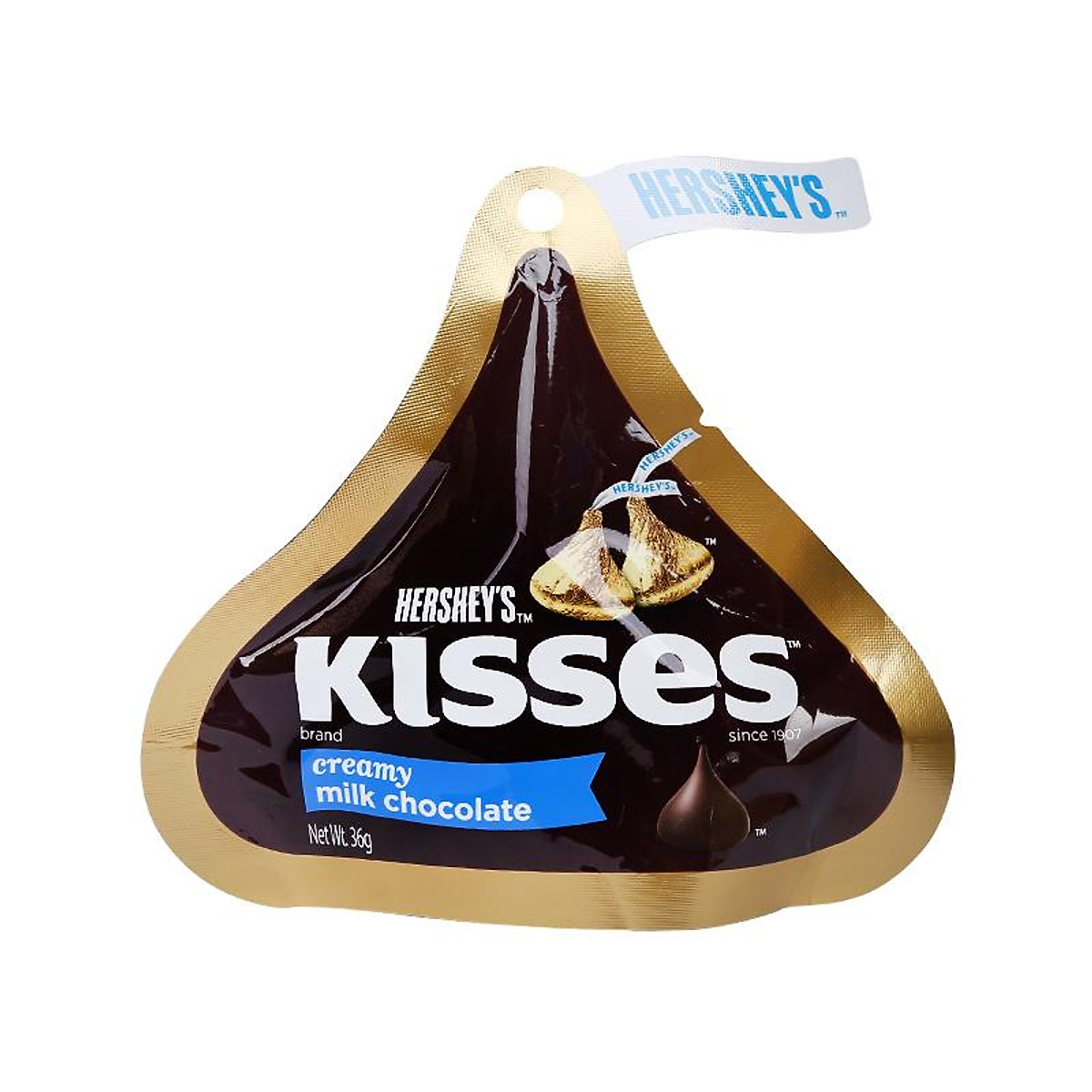 Socola sữa Hershey Kisses 36g