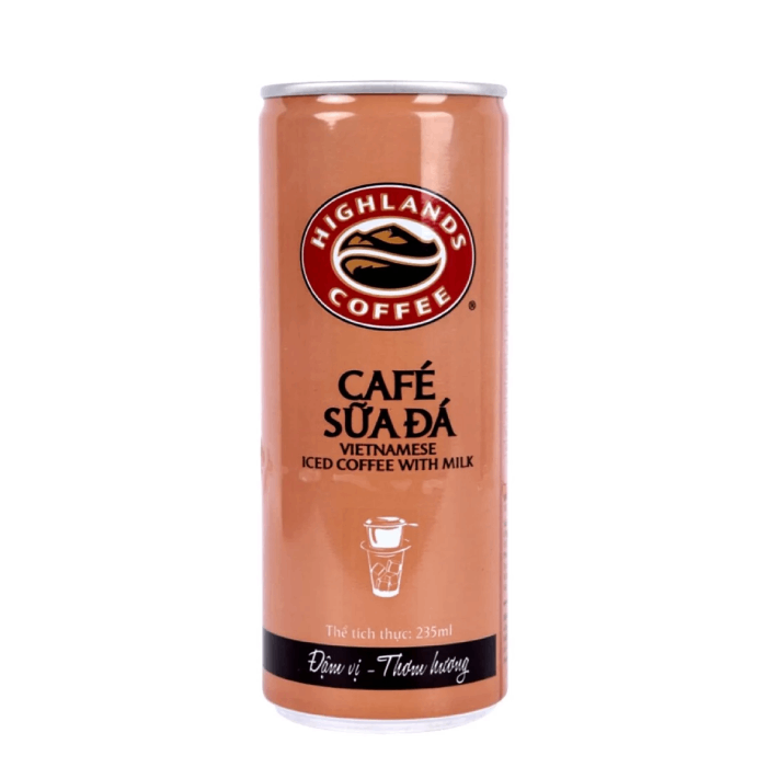Cà phê sữa đá Highlands Coffee lon 235ml