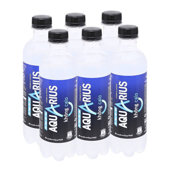 Lốc 6 chai nước Aquarius zezo 390ml