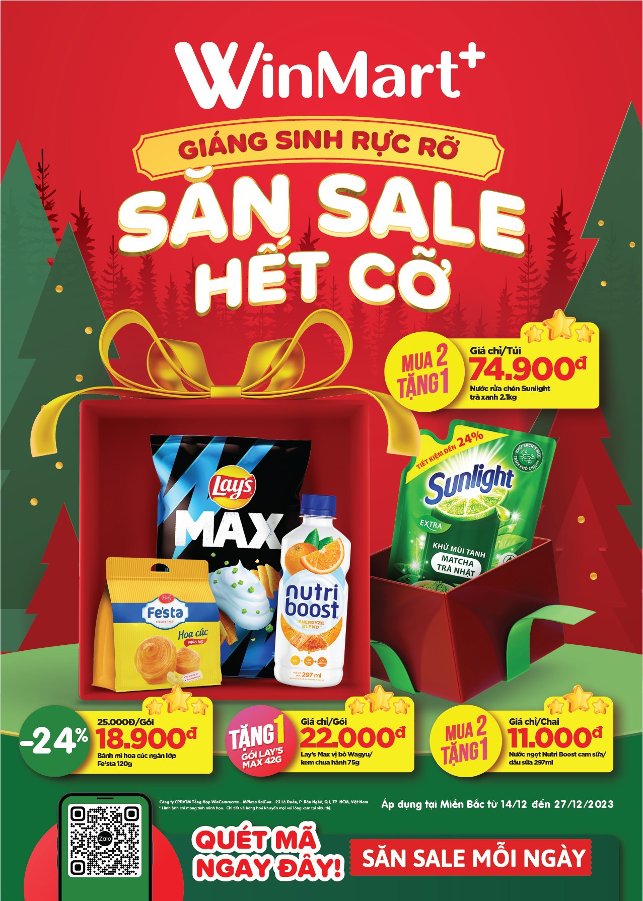 Cẩm Nang Mua sắm WinMart Plus từ 14/12- 27/12 khu vực Miền Bắc