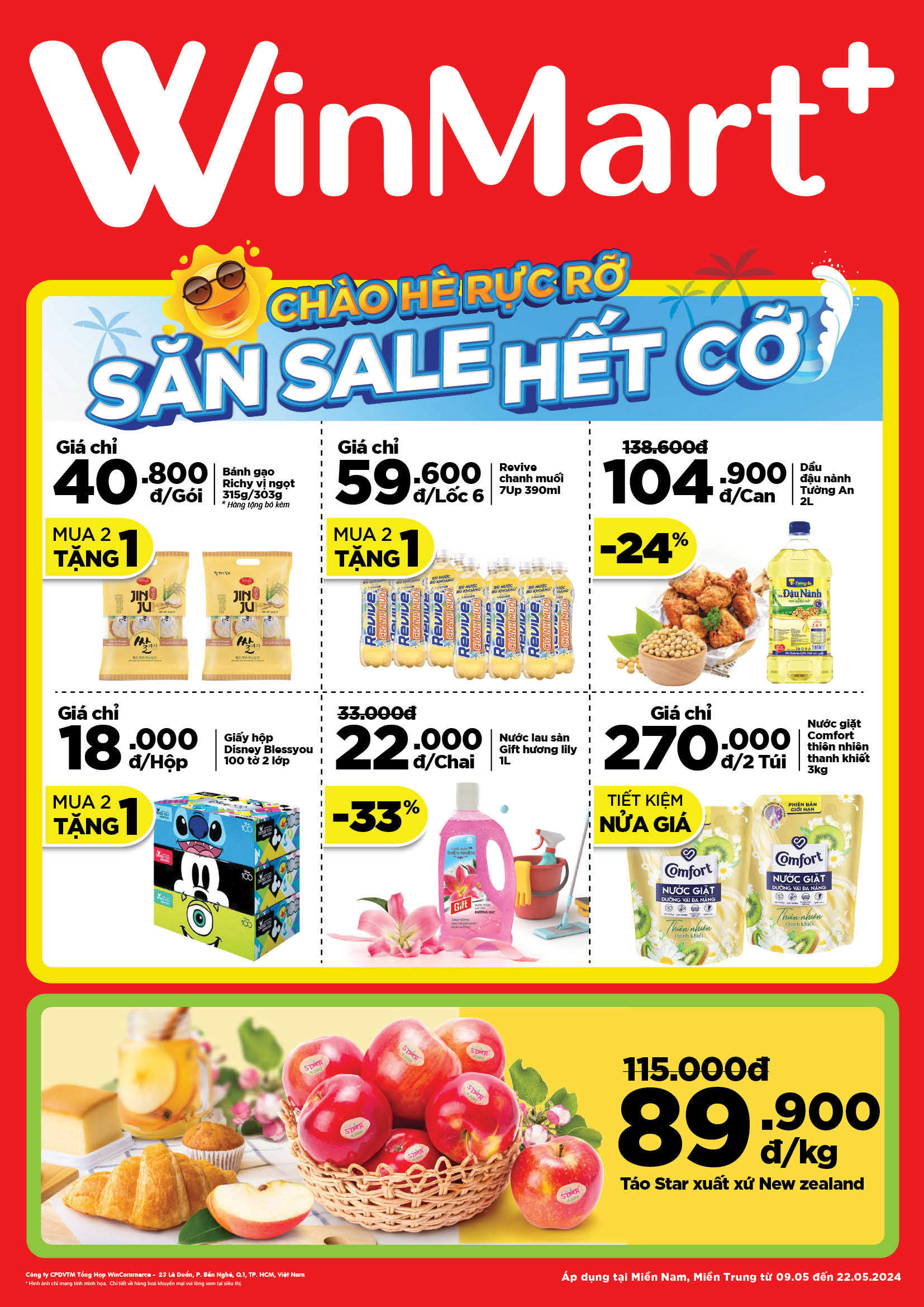 Cẩm Nang Mua sắm WinMart Plus từ 9/5- 22/5 khu vực Miền NAM, Miền Trung ...