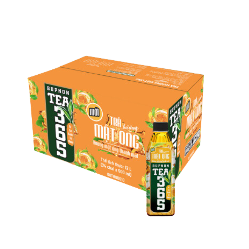 BUPNON Hồng trà Tea365 mật ong 500ml