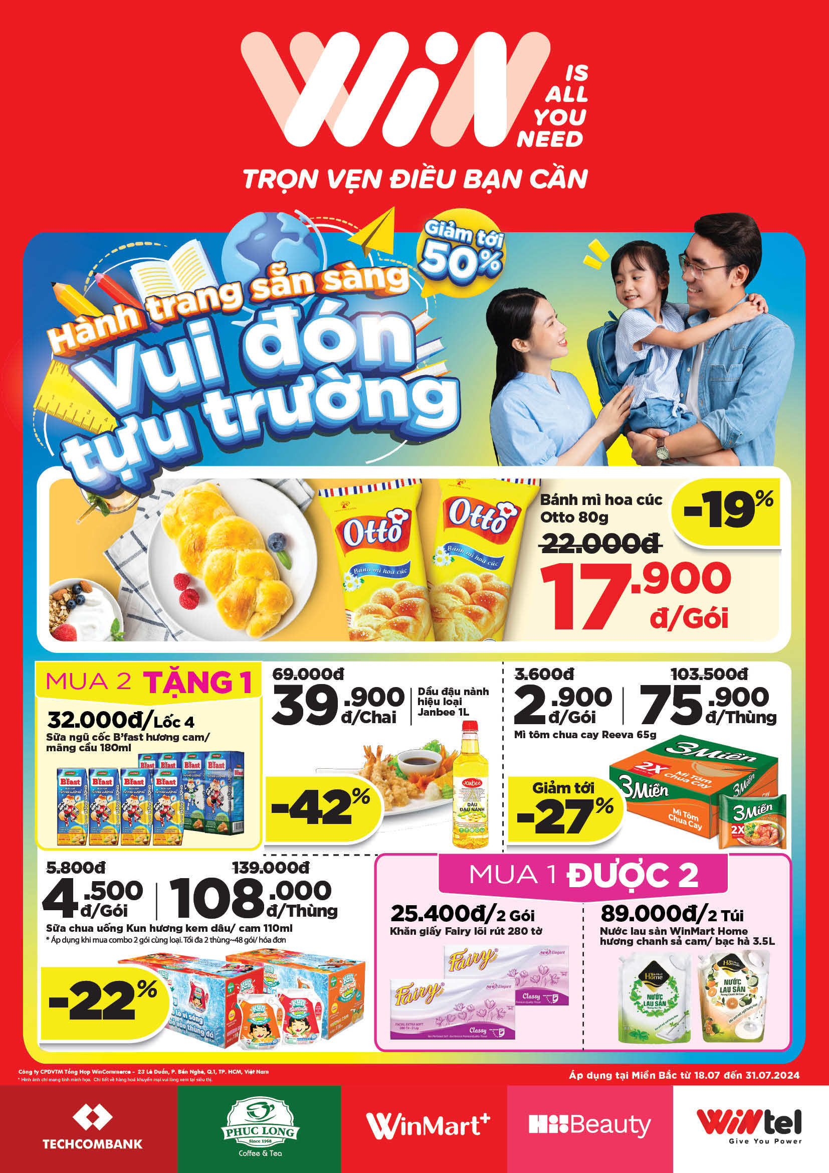 Cẩm Nang Mua sắm WinMart Plus từ 18/7-31/7 khu vực Miền Bắc_WINLIFE