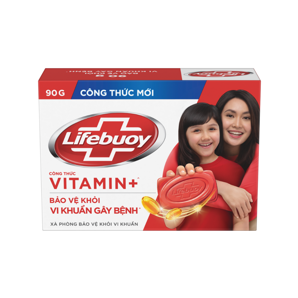 Xà bông cục Lifebuoy bảo vệ vượt trội 90g