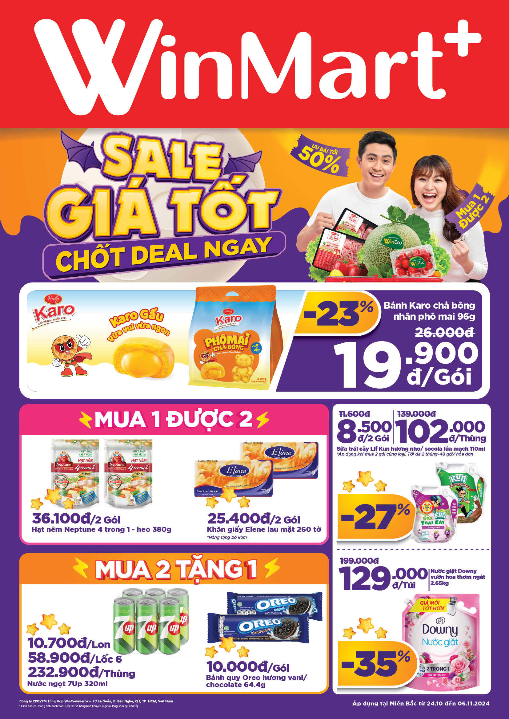 Cẩm Nang Mua sắm WinMart Plus từ 24/10-06/11 khu vực Miền Bắc_UrBan