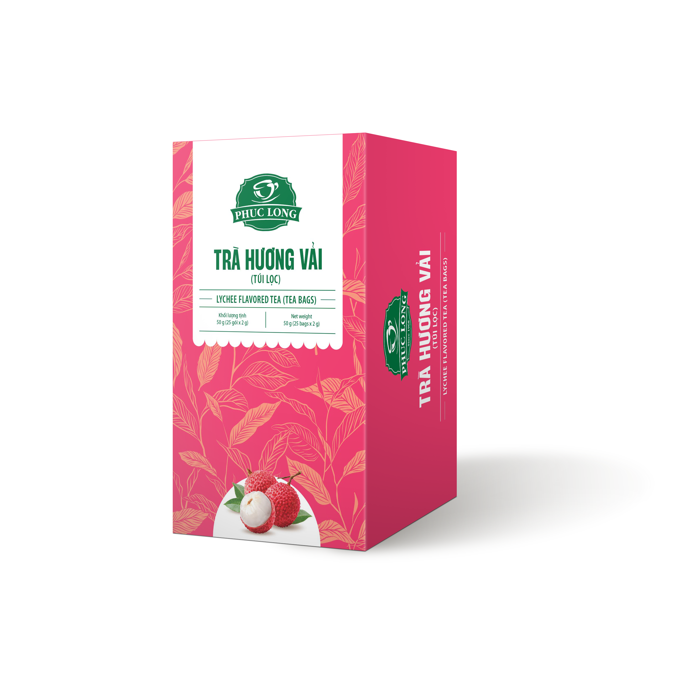 Trà hương vải túi lọc 2gx 25góix20hộp