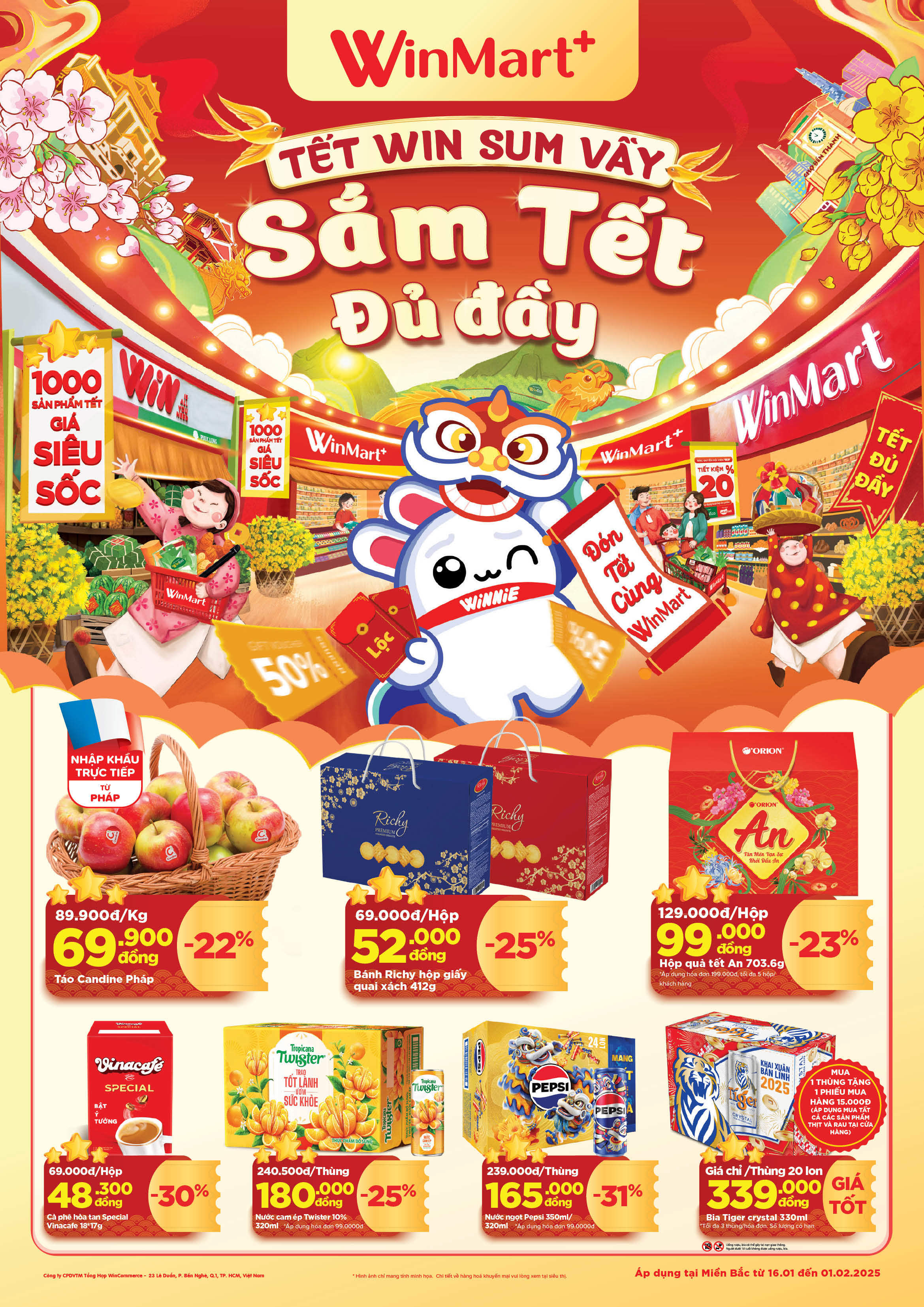 Cẩm Nang Mua sắm WinMart Plus từ 16/01/2025 - 28/01/2025 khu vực Miền ...