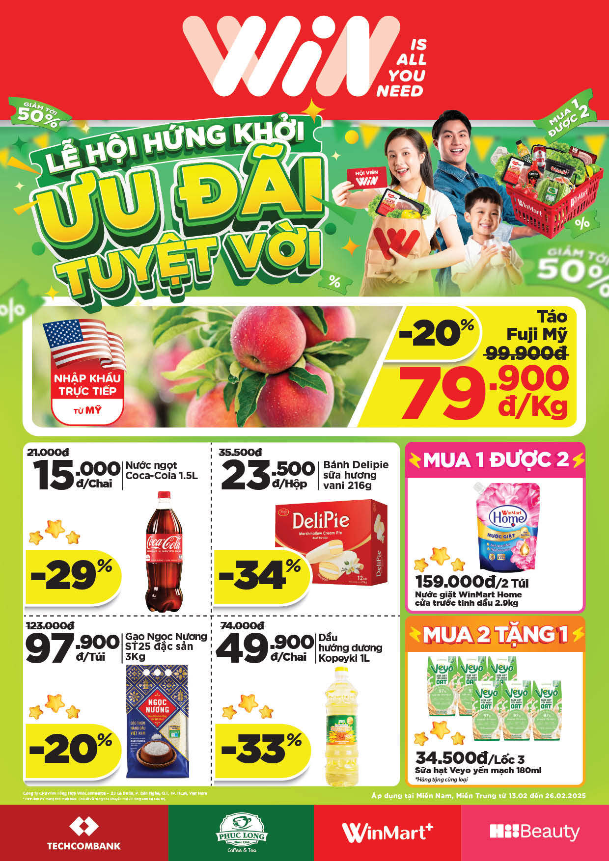 Cẩm Nang Mua sắm WinMart Plus từ 13/02/2025 - 26/02/2025 khu vực Miền Trung, Miền Nam_WinLife