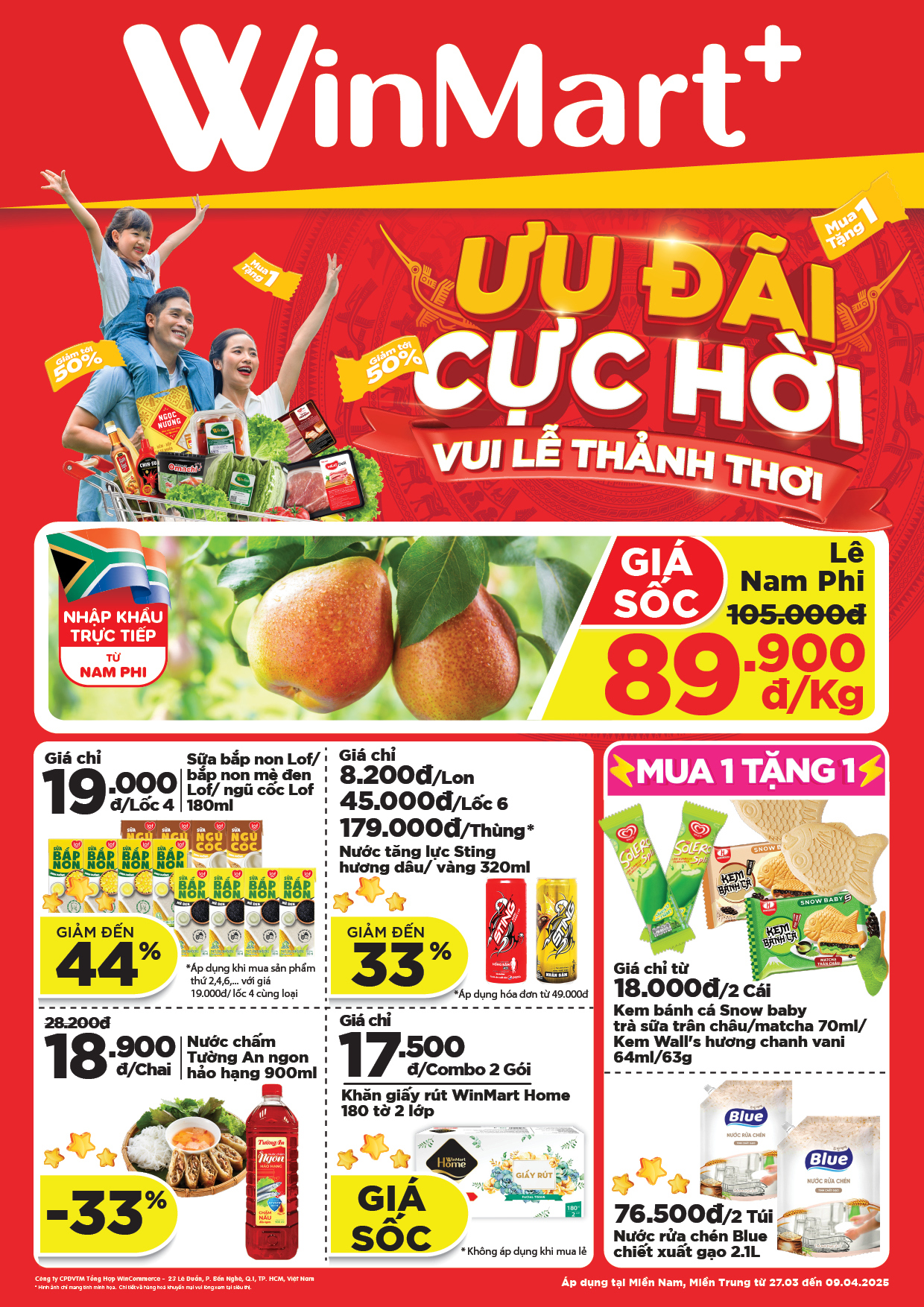 Cẩm Nang Mua sắm WinMart Plus từ 27/03/2025 - 09/04/2025 khu vực Miền ...