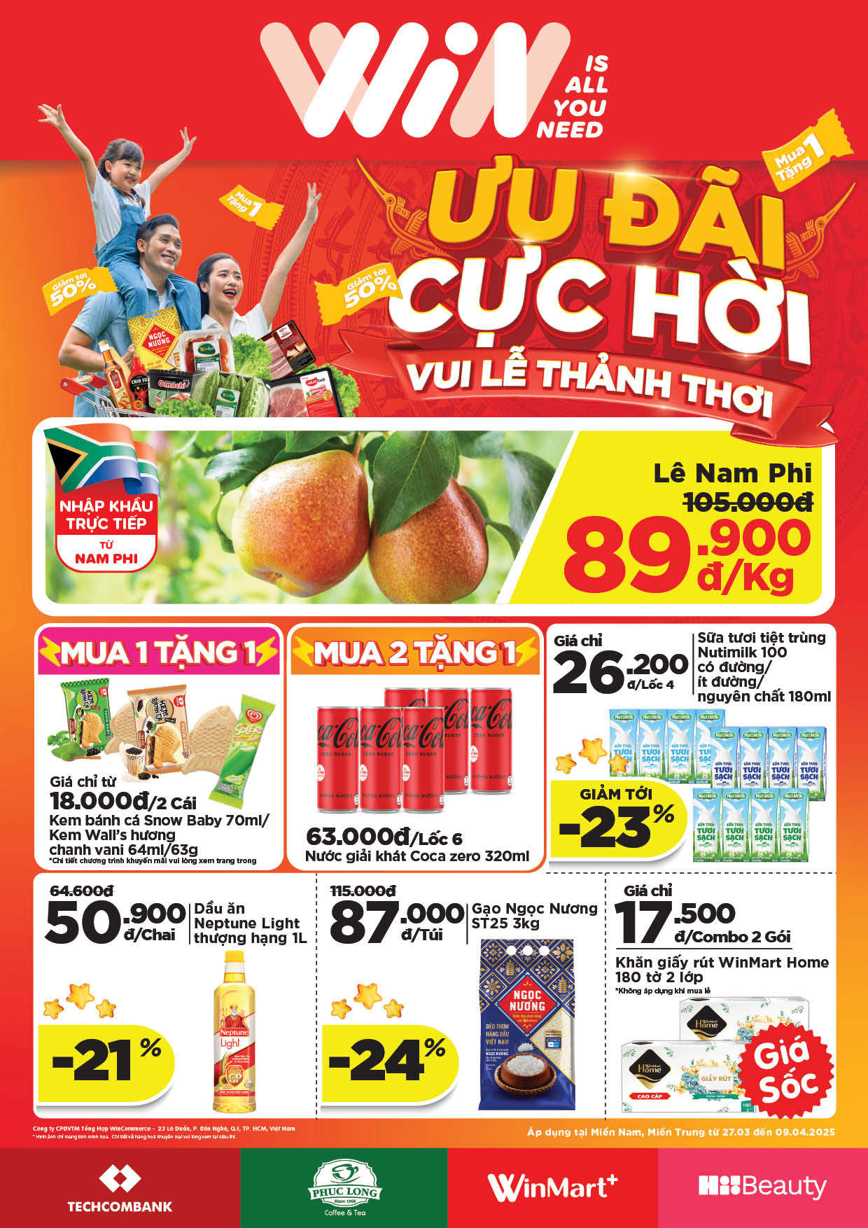 Cẩm Nang Mua sắm WinMart Plus từ 27/03/2025 - 09/04/2025 khu vực Miền ...