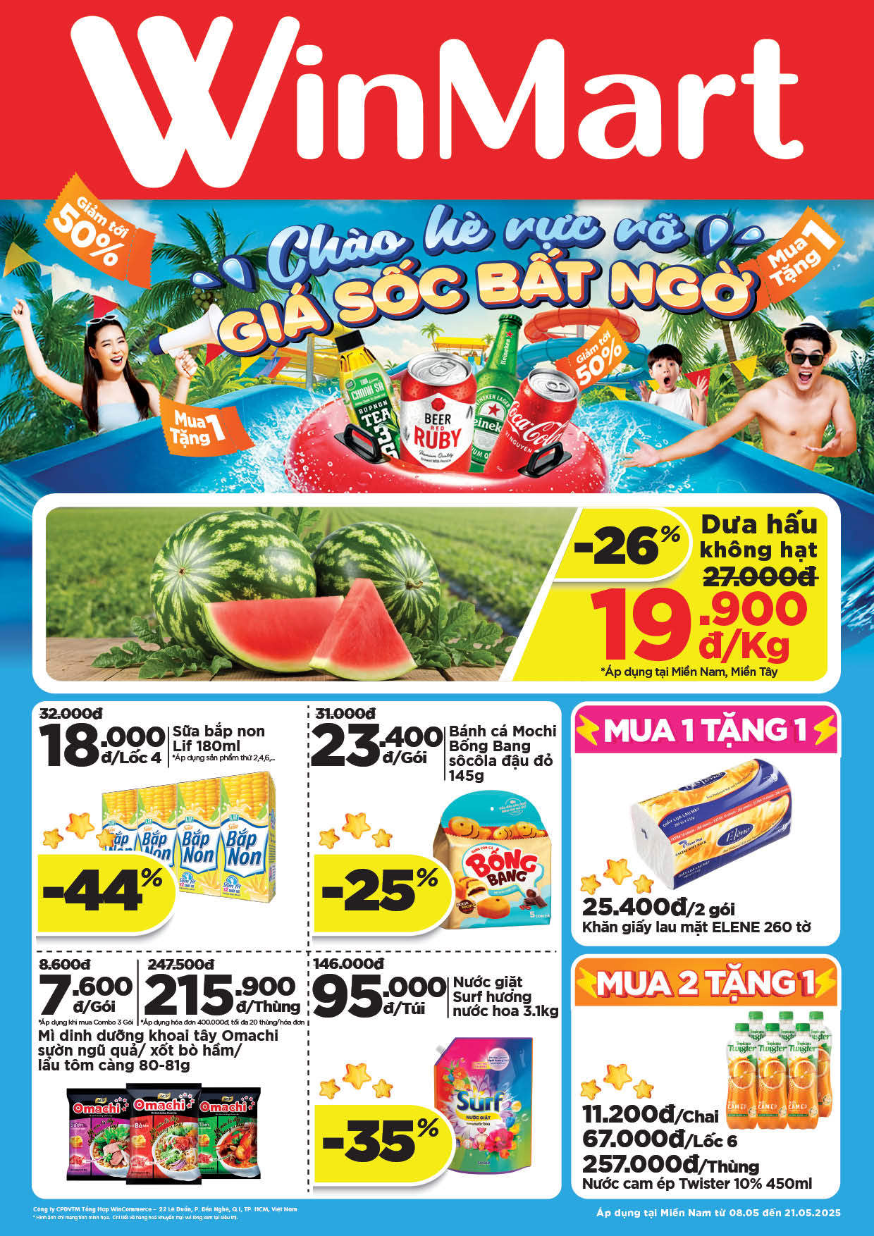 Cẩm Nang Mua sắm WinMart từ 08/05/2025 - 21/05/2025 khu vực Miền Nam ...