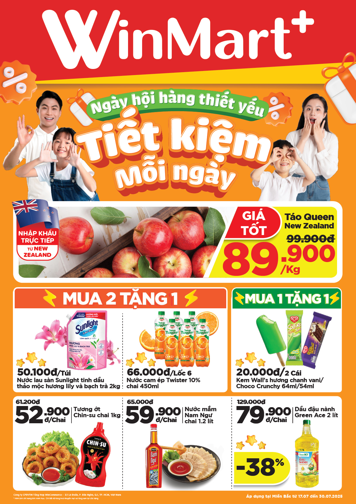 Cẩm Nang Mua sắm WinMart Plus từ 17/07/2025 - 30/07/2025 khu vực Miền ...