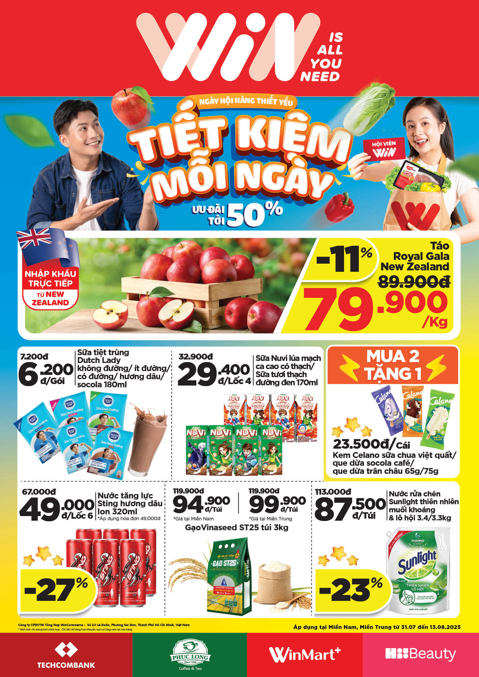 Cẩm Nang Mua sắm WinMart Plus từ 31/07/2025 - 13/08/2025 khu vực Miền ...