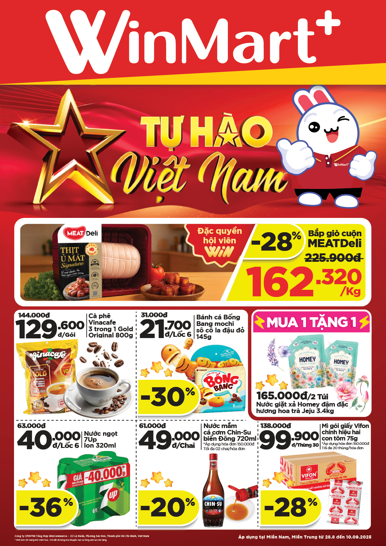 Cẩm Nang Mua sắm WinMart Plus từ 28/08/2025 - 10/09/2025 khu vực Miền ...