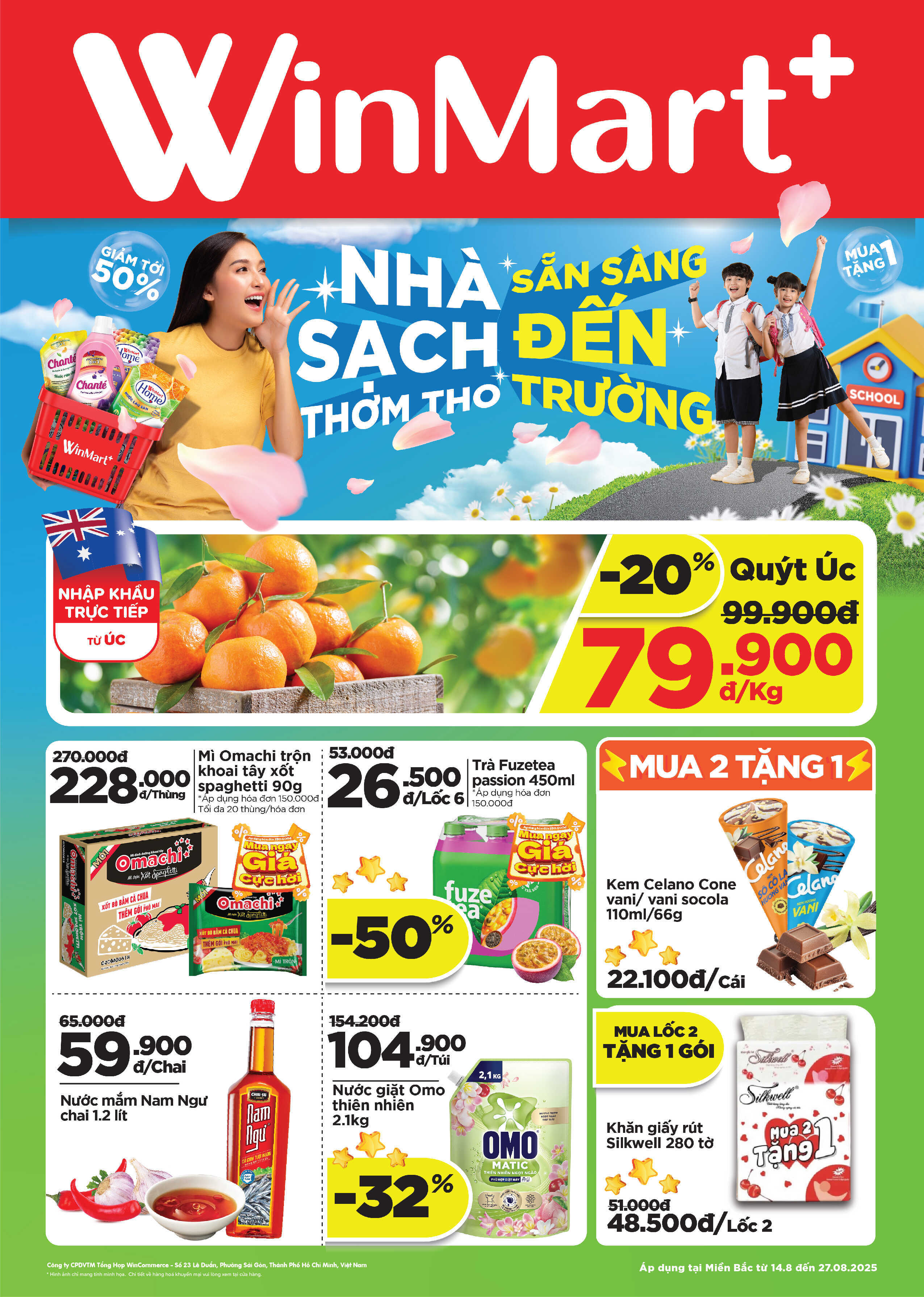 Cẩm Nang Mua sắm WinMart Plus từ 14/08/2025 - 27/08/2025 khu vực Miền ...