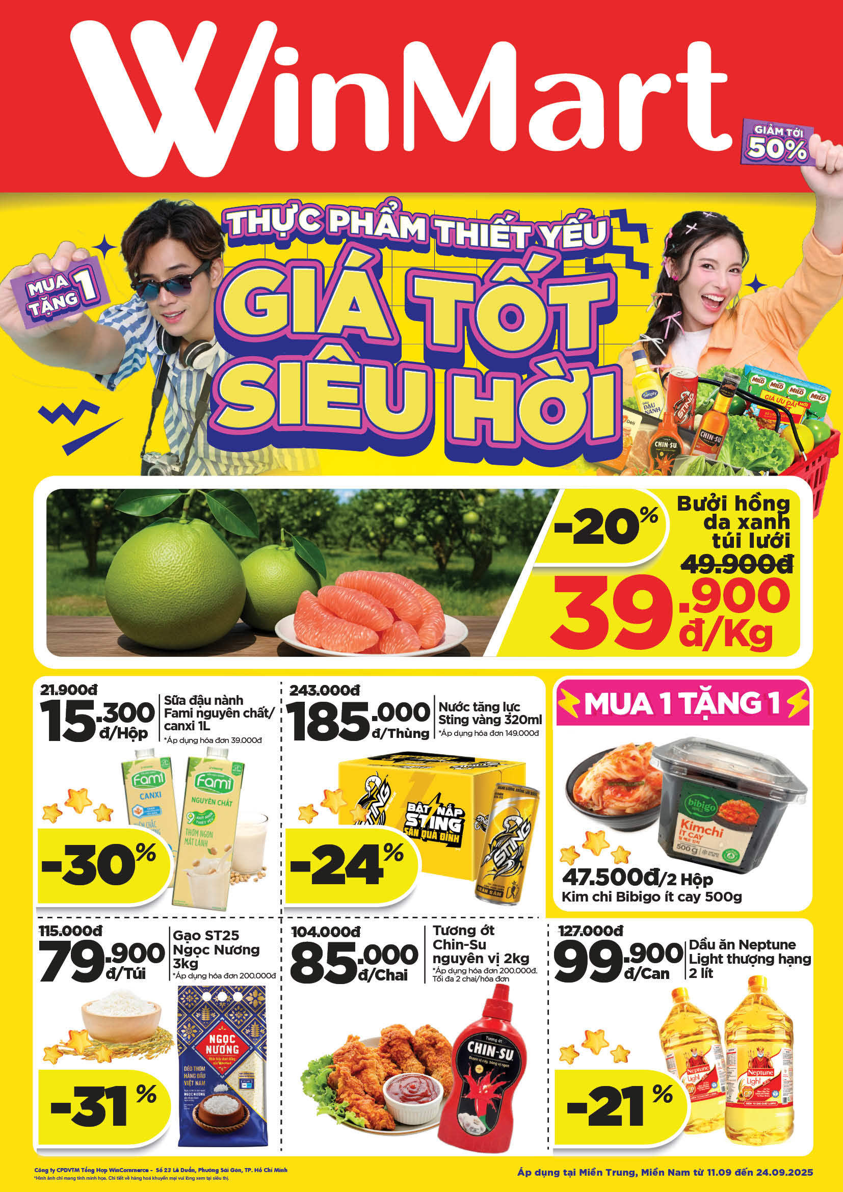 Cẩm Nang Mua sắm WinMart từ 11/09/2025 - 24/09/2025 khu vực Miền Nam ...