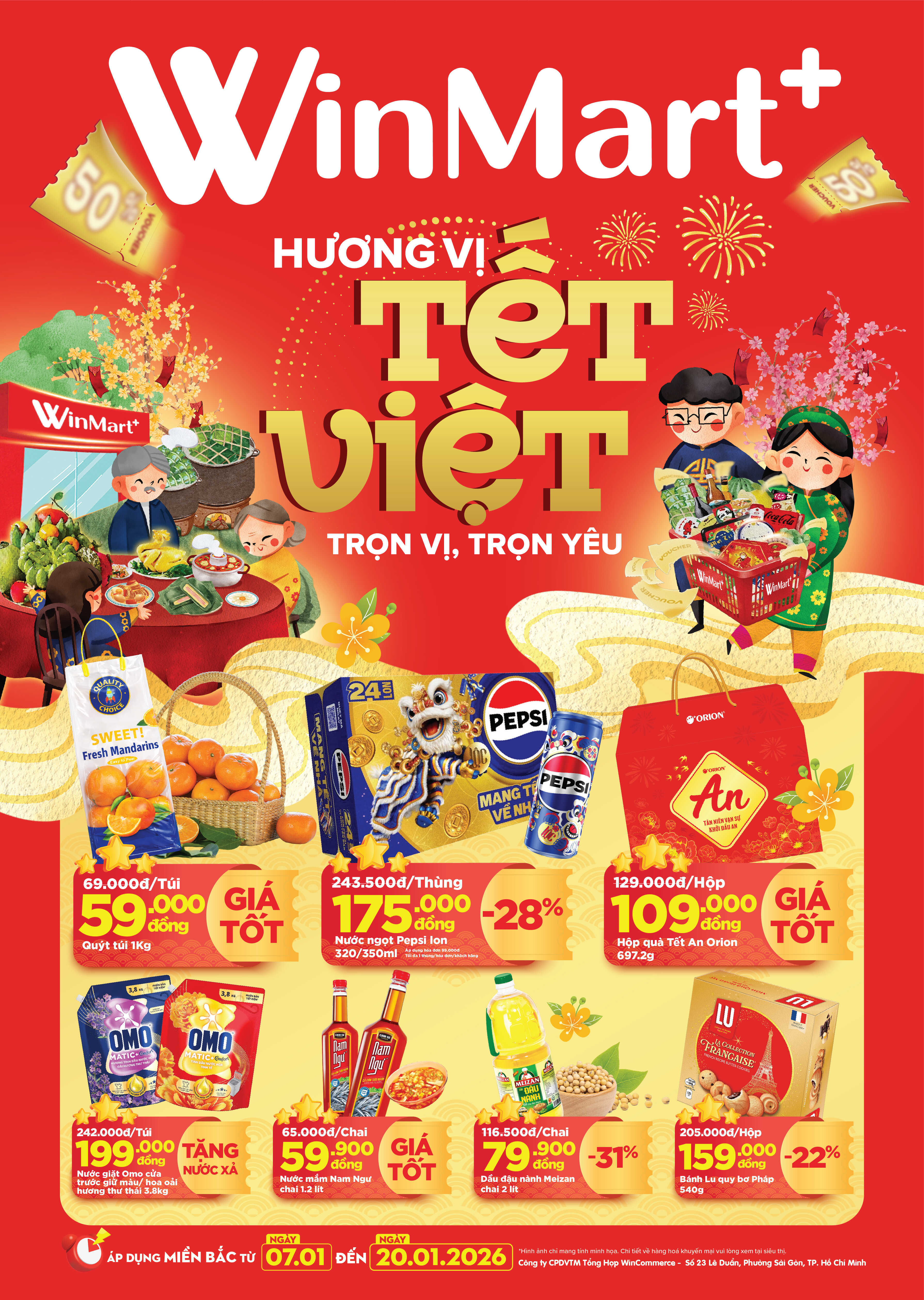 Cẩm Nang Mua sắm WinMart Plus từ 07/01/2026 - 20/01/2026 khu vực Miền ...